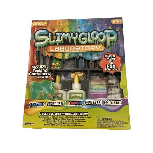 Slimy Gloop Slime Laboratory - Ultimate Slime Kit for 5 Fun Creations ...