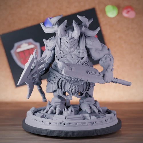 Fiend Lord Boss Miniature Daemon Diablo Lord Dungeons and Dragons Mini ...