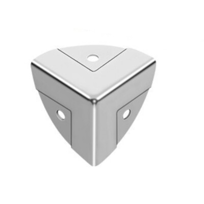 4Pcs 35mm Metal Box Corner Protectors Edge Protector Iron Chrome ...
