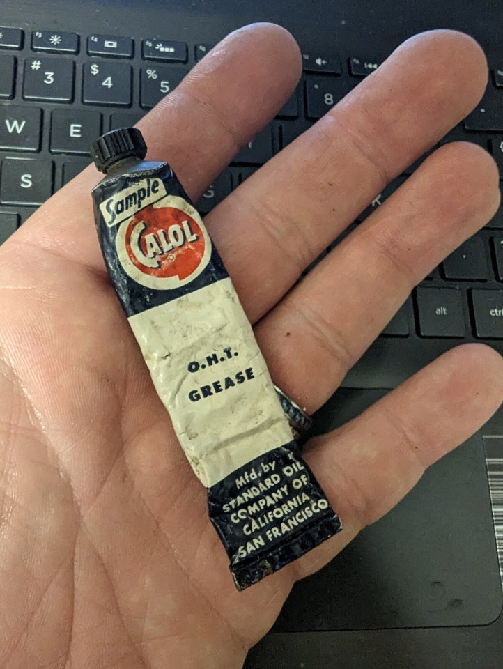 Vintage Lot Oil Tube Sample Calol Grease Standard OiI Triple XXX Fine ...