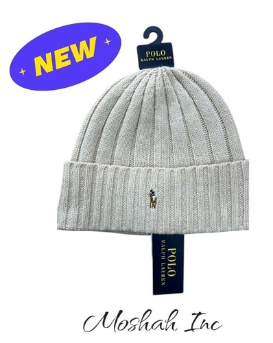 Polo Ralph Lauren Men's Skull Cap Beanie Winter Hat Ivory Cream O/S NWT ...