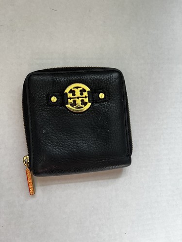 TORY BURCH Bifold Leather Compact Coin Card Wallet - Gem