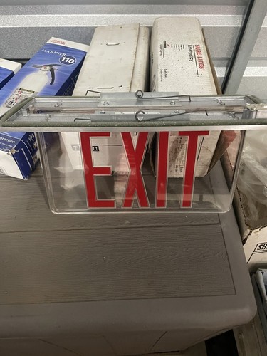 Sure-Lites TC-51-R Ceiling Edge Lit Emergency LED Exit Sign for sale ...