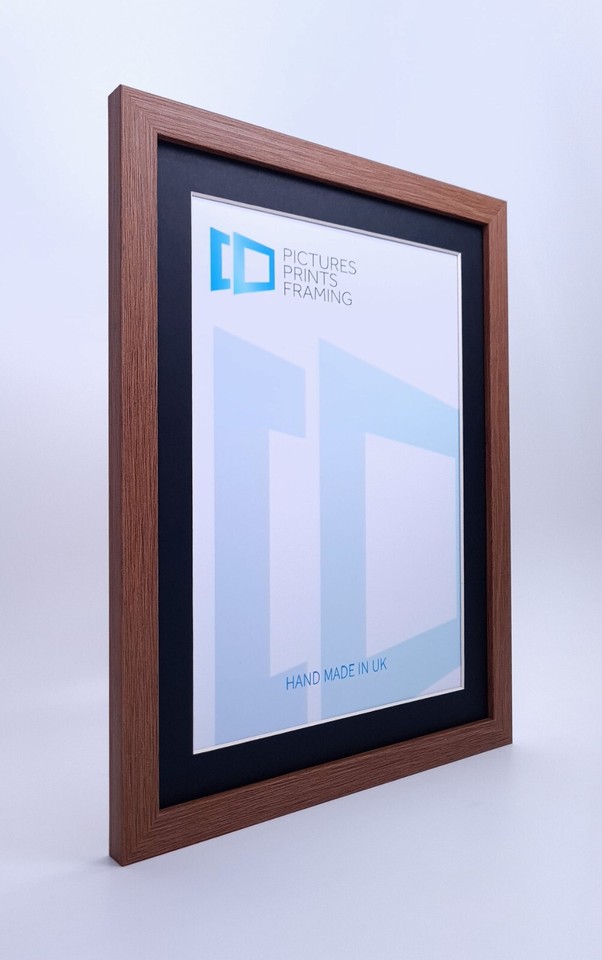 Photo Picture Frame 20mm Black White Oak Walnut 9x9 9x10 9x11-9x20 ...