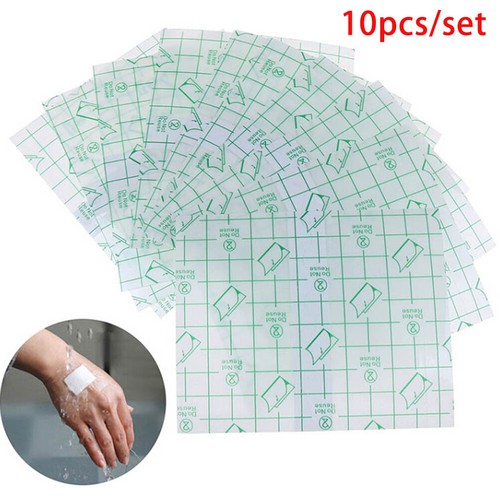 10Pcs 13*15cm Waterproof Transparent Adhesive Wound Dressing Plaster ...
