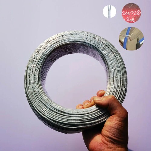 100M Electrical Wire LED Light Welding Silver Wire Middle Neon Lamp ...