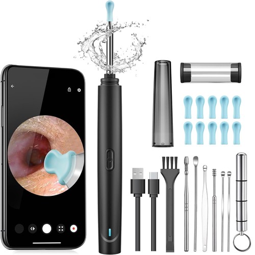Ear Wax Removal Tool Camera, 1296P HD Camera and 6 LED Lights, Ear ...