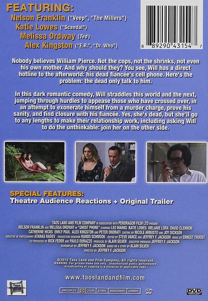 Ghost Phone (DVD) Anne Gee Byrd Melissa Ordway Nelson Franklin | eBay