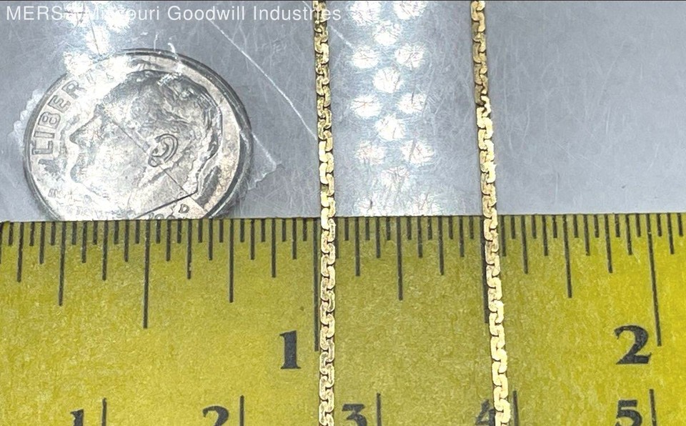 29.5" 14K Yellow Gold Boston Chain Link Necklace - 3.71 Grams | eBay