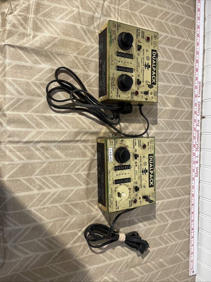 Vintage Lot Of 2 MRC Dual Pack Model 770 HO Transformers 60HZ | eBay