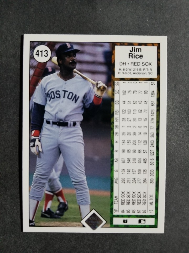 1989 Upper Deck JIM RICE card # 413 [C1] | eBay