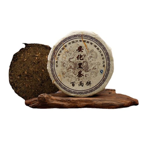150g Black Tea Cake Hunan Anhua Black Tea Flower Roll Hundred Thousand ...