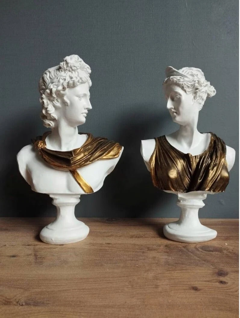 Apollo And Artemis Statues