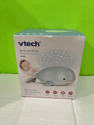 VTech BC8312 Wyatt the Whale Storytelling Soother Blue/White NEW | eBay