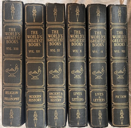 THE WORLD'S GREATEST BOOKS Copyright 1910 Hrdbk Vols VIII, IX, X, XI ...