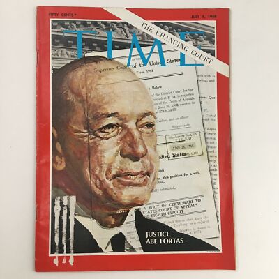 Time Magazine July 5 1968 Vol. 92 No. 1 American Justice Abraham Fortas ...