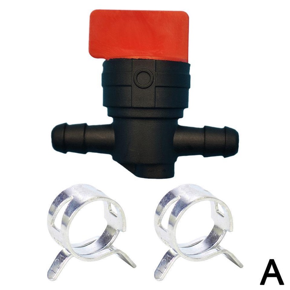 5PCSUniversal 8mm Plastic Petcock/Fuel Tap, For 1/4 Motorcycle +Clamp ...