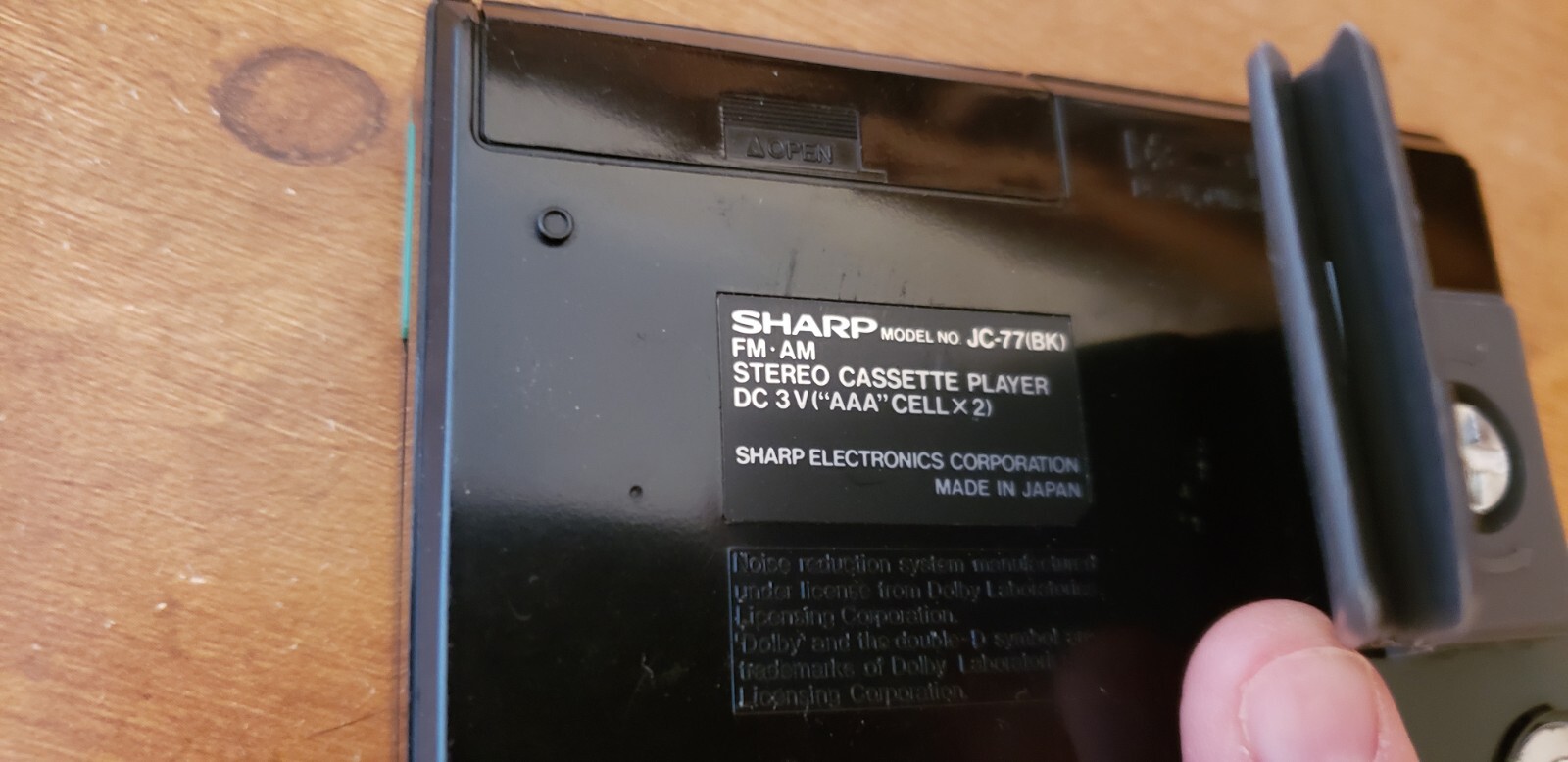 Sharp Stereo Cassette Player JC-77 Walkman Vintage / Rare Good ...