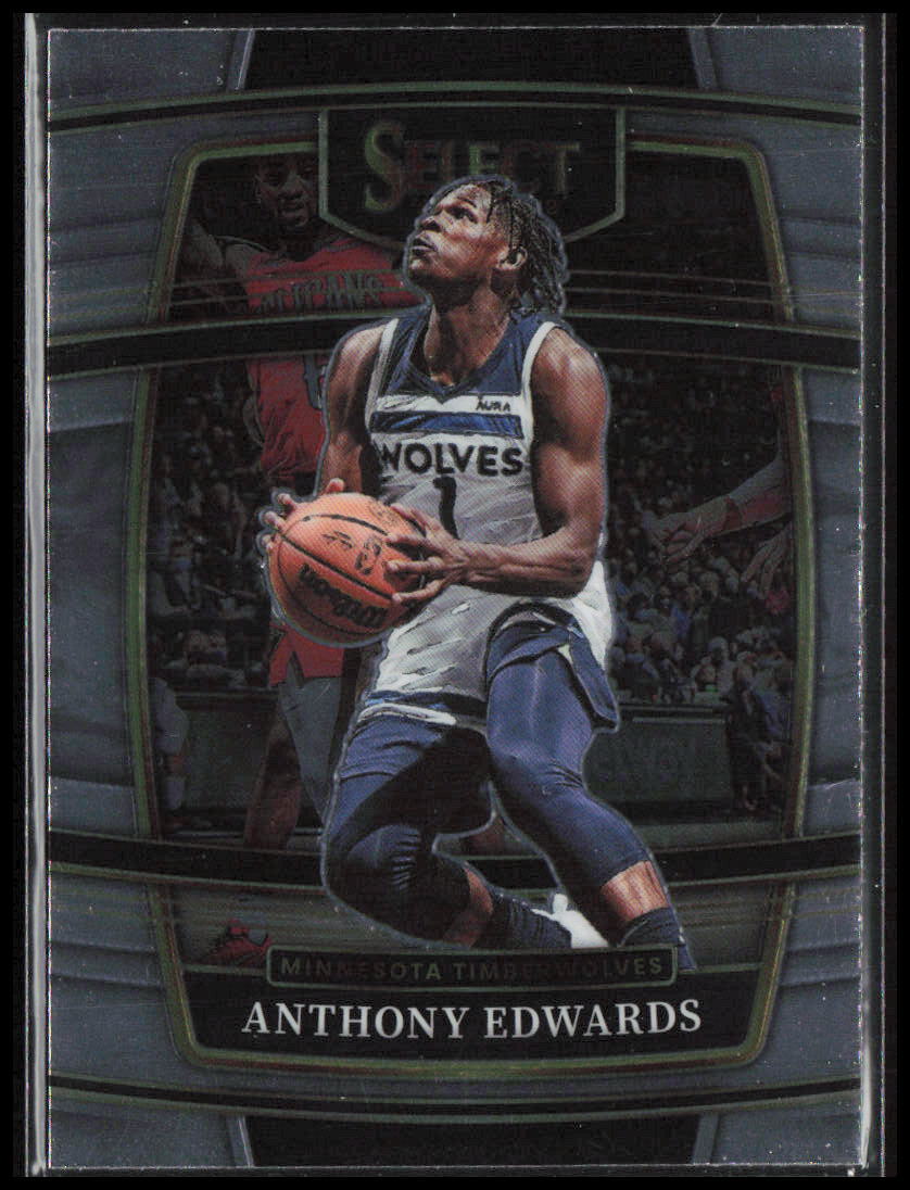 Anthony Edwards #49 2021-22 Select Concourse Base Silver Timberwolves ...