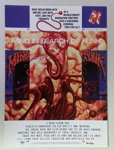 MIND FUNK "Mind Funk" ~ Vintage Magazine PRINT AD debut album 1991 | eBay