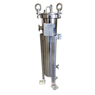 #4 316L Stainless Steel Bag Filter Housing 1 Inch Tri-Clamp Inlet ...