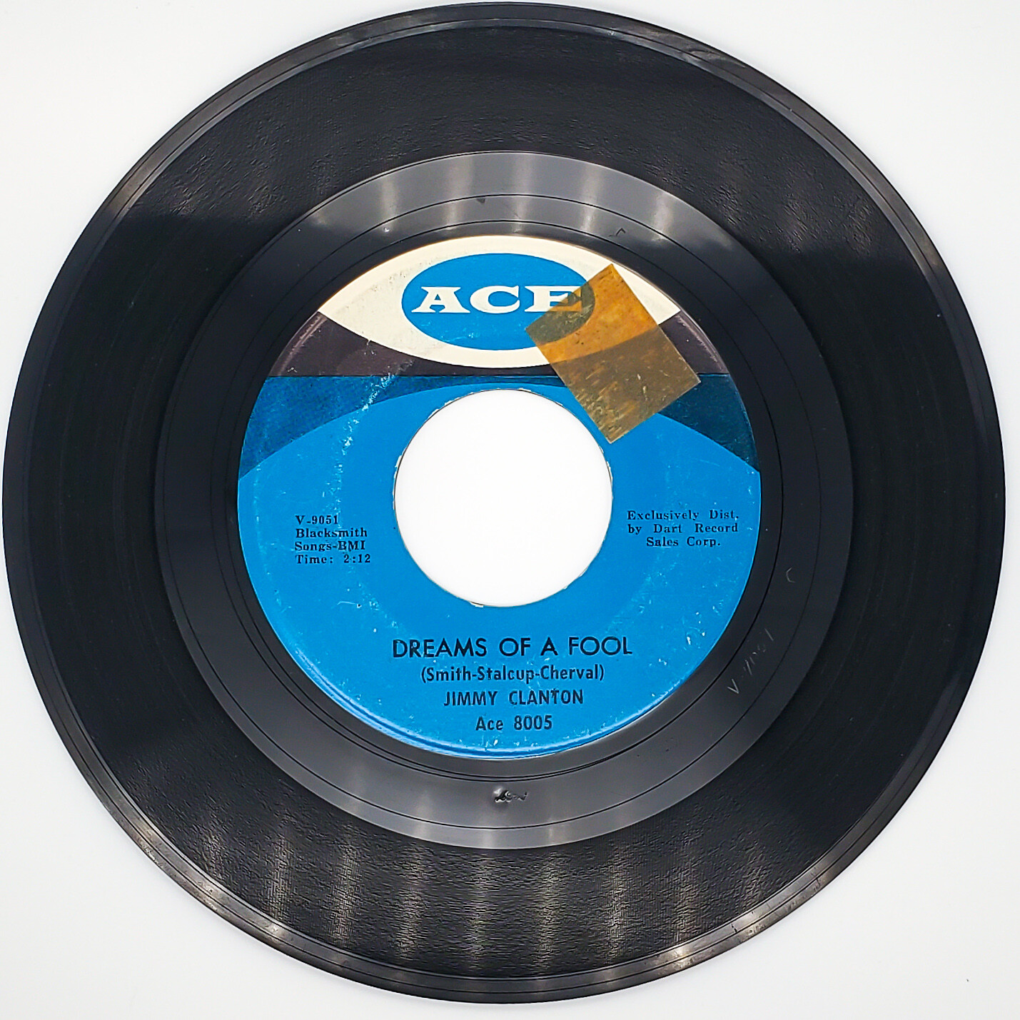 Jimmy Clanton Dreams Of A Fool Record 45 RPM Single ACE 8005 Ace ...