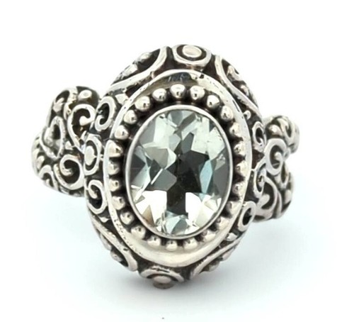 Video Samuel B Behnam 925 Sterling Silver Natural Amethyst Artisan Ring ...