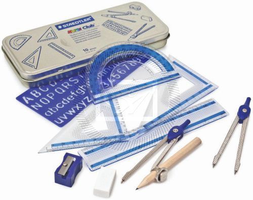 STAEDTLER 557 10 Noris Club Mathematical Set - Set Square Compass ...