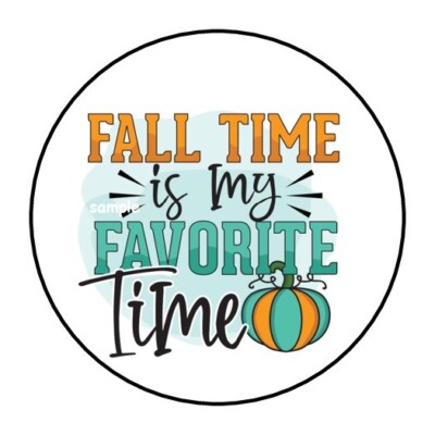 30 FALL AUTUMN ENVELOPE SEALS LABELS STICKERS 1.5" ROUND PUMPKIN | eBay