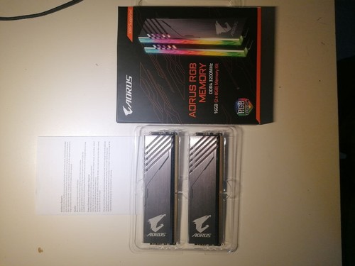 Aorus RAM Silver, 16GB (2x8) DDR4 3200MHz. Limited Edition with RGB ...