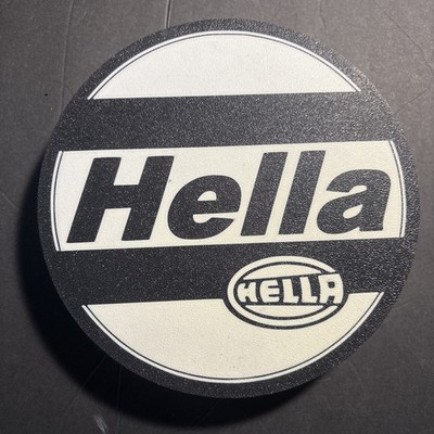 Hella Light Cover Stone Shield Round Plastic White Hella Logo | eBay