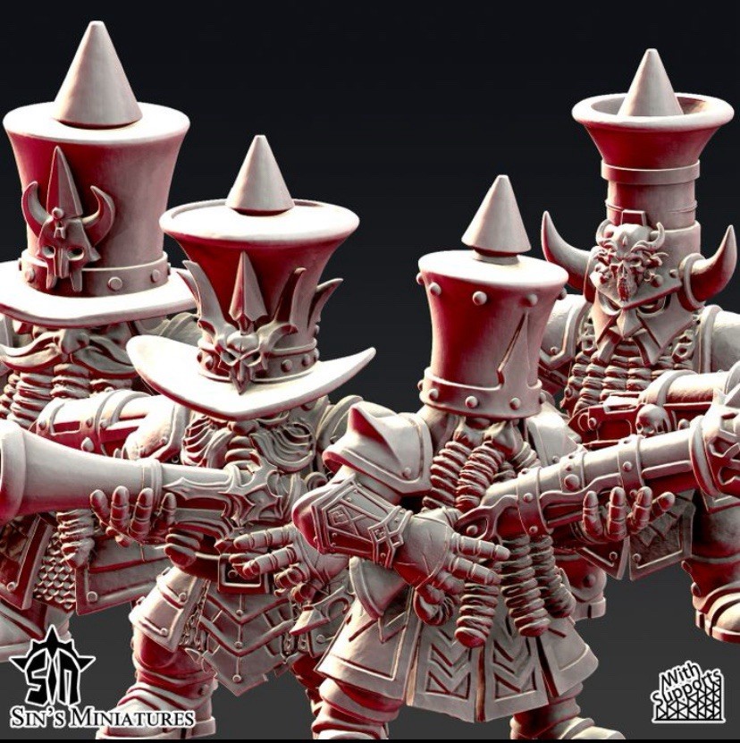 Evil Dwarf Shotgunned Guard Fantasy Tabletop Miniatures X10 28mm | eBay