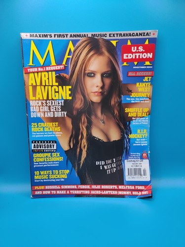 MAXIM Magazine October 2004 First Annual Music Extravaganza. Avril ...