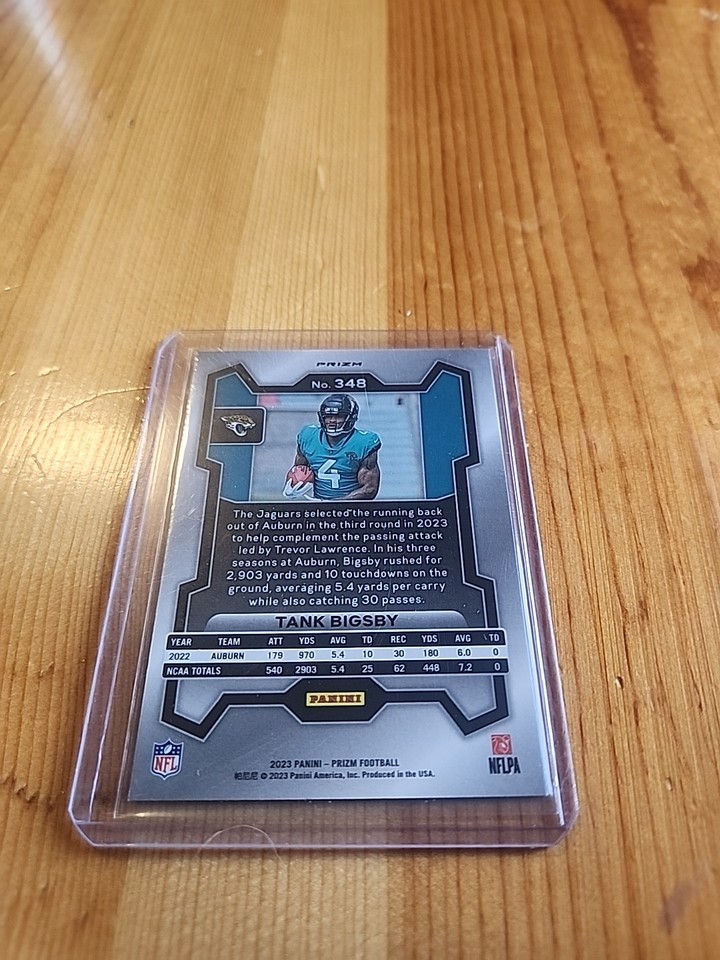 2023 Panini Prizm - Rookies Tank Bigsby #348 Neon Green Pulsar Prizm ...