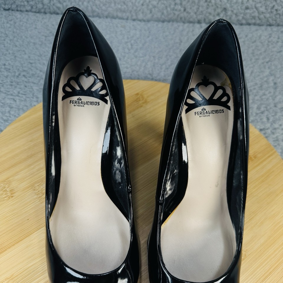 Fergalicious Fergie Womens Black Stiletto Heels Size 7M Patent Pumps | eBay