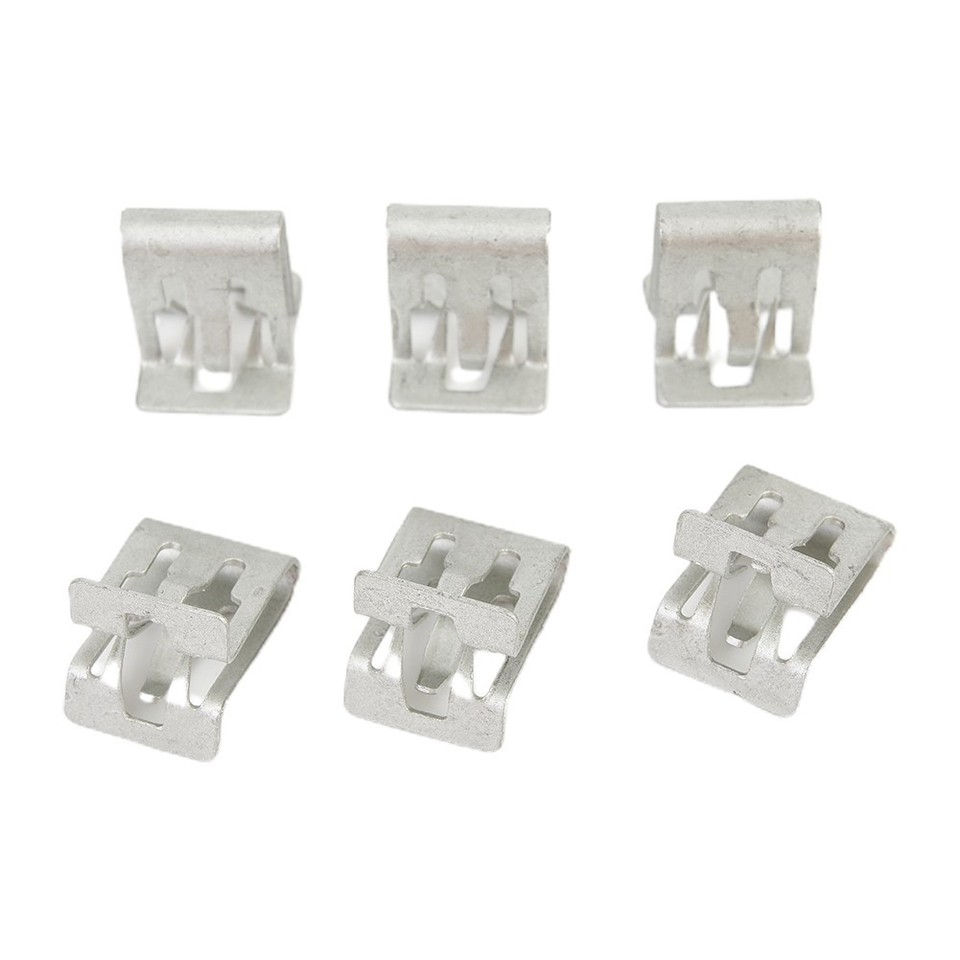 Retainer Clip Silver Metal Parts 10pcs/kit Accessories Dash Dashboard ...