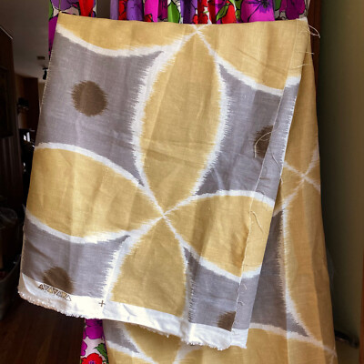Duralee Line ADA Yellow & Grey Pillow Drapery Upholstery 69" X 54 ...