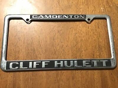 Cliff Hulett Camdenton License Plate Frame dealership Missouri vintage ...