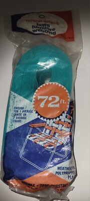 Vintage NOS Turquoise Webbing For Old Lawn Chairs 72 Feet | eBay