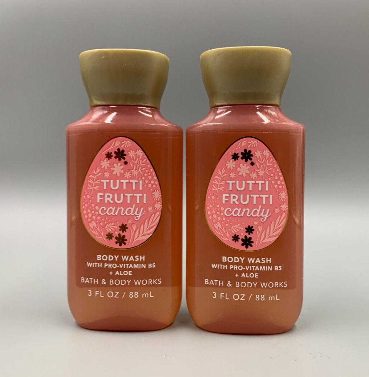 Bath & Body Works Tutti Frutti Candy Body Wash Travel Mini S/2 3 Fl Oz ...