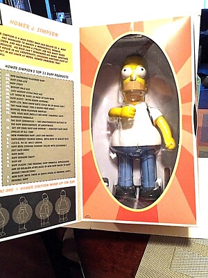 The Simpsons "Homer" 9"inch wind-up tin-metal Action Toy | eBay UK