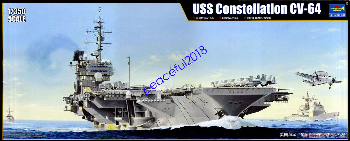 Trumpeter 05620 1/350 U.S. Navy Aircraft Carrier CV-64 Constellation | eBay