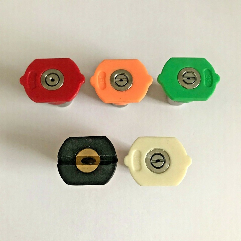 5pcs Color Coded Pressure Washer Nozzle Spray Tip Set 4500PSI | eBay