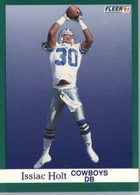 1991 Fleer #230 Issiac Holt Dallas Cowboys | eBay