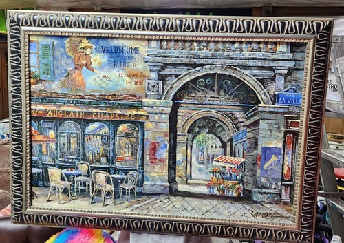 Vadik Suljakov Rue L Vilett Framed Oil Painting | eBay