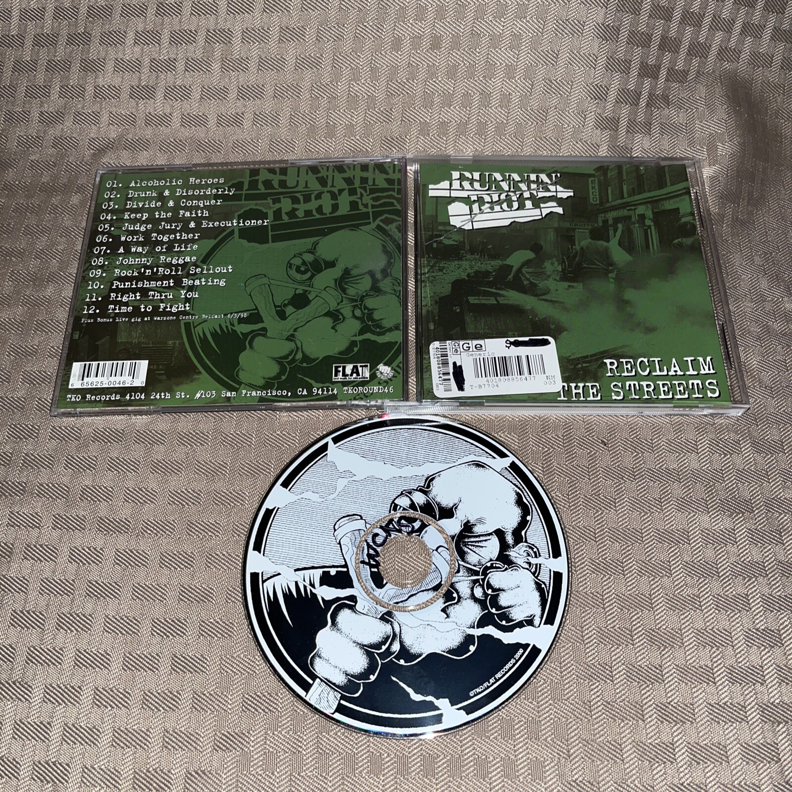 Runnin Riot - Reclaim The Streets Rare Audio CD Guaranteed 665625004620 ...