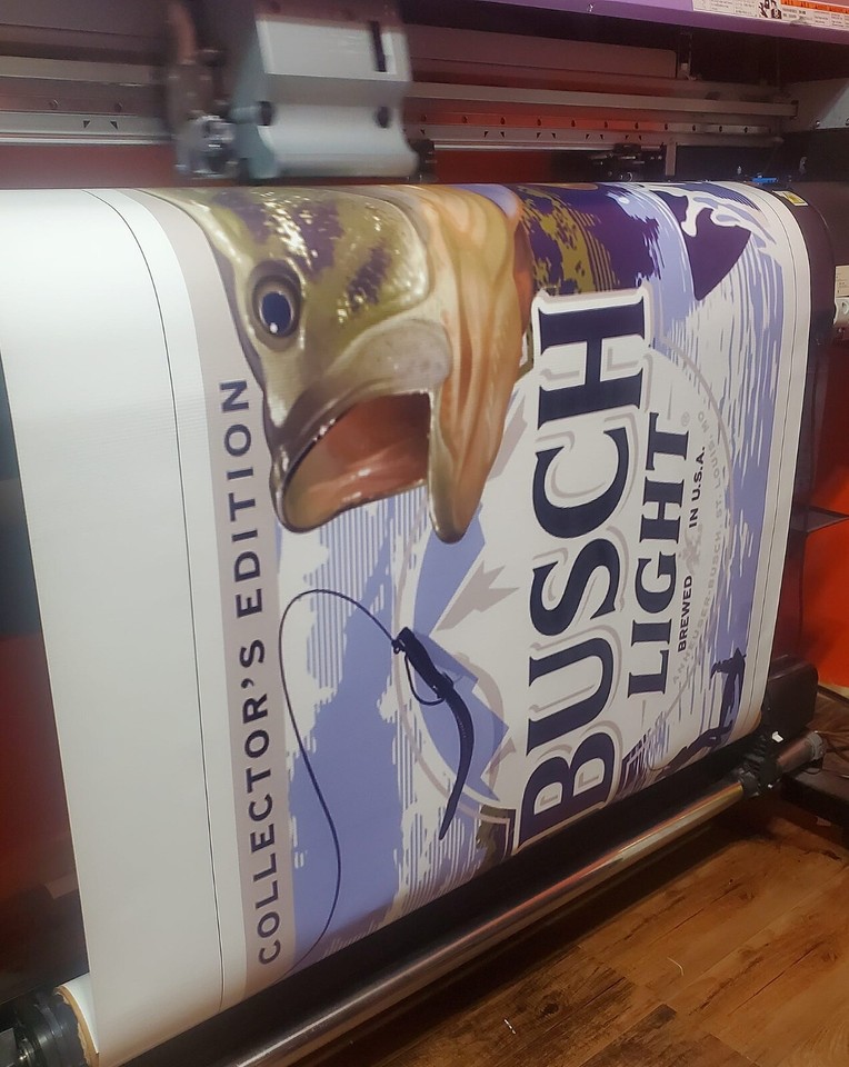 Largemouth Bass Busch Light Fishing Banner (2.5ft x 5ft) | eBay