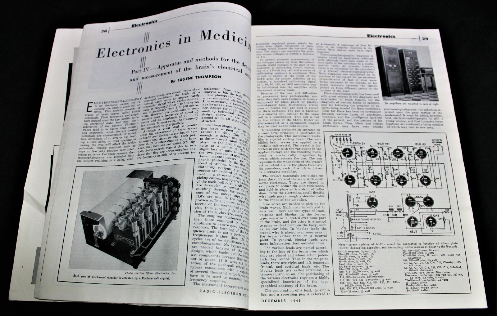 RADIO ELECTRONICS MAGAZINE DECEMBER 1948 VINTAGE ELECTRONICS TECHNOLOGY ...