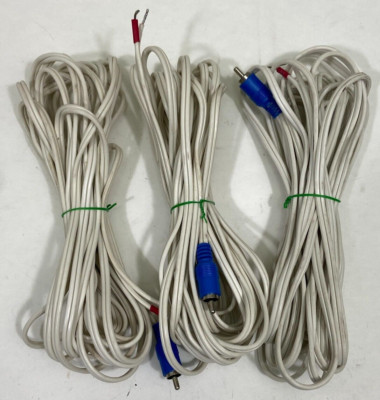 Lot of 3 Bose Speaker Wire Cable RCA to Bare Wire Lifestyle Acoustimass ...