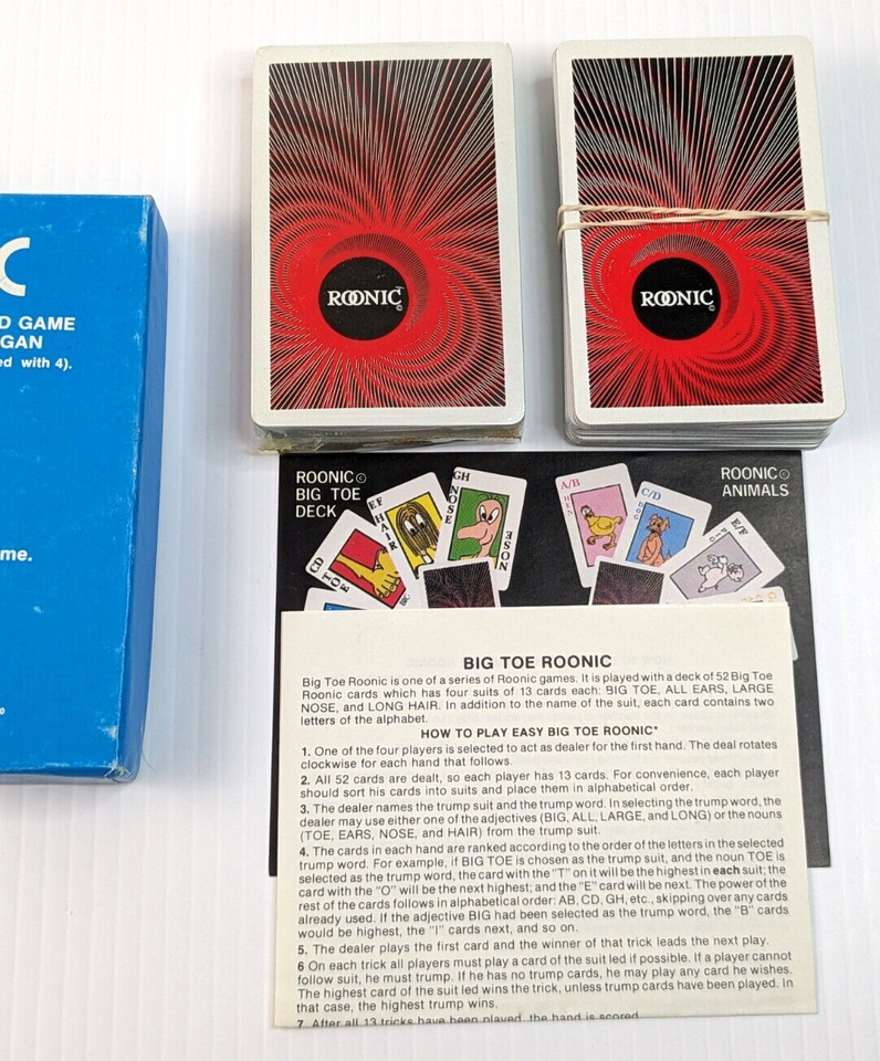RARE Roonic Card Game 100% Complete 21st Century Bridge Co. 1980 | eBay